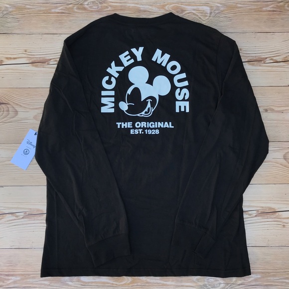 Neff | Shirts | Disney By Neff Black Long Sleeve Mickey Mouse Tee ...